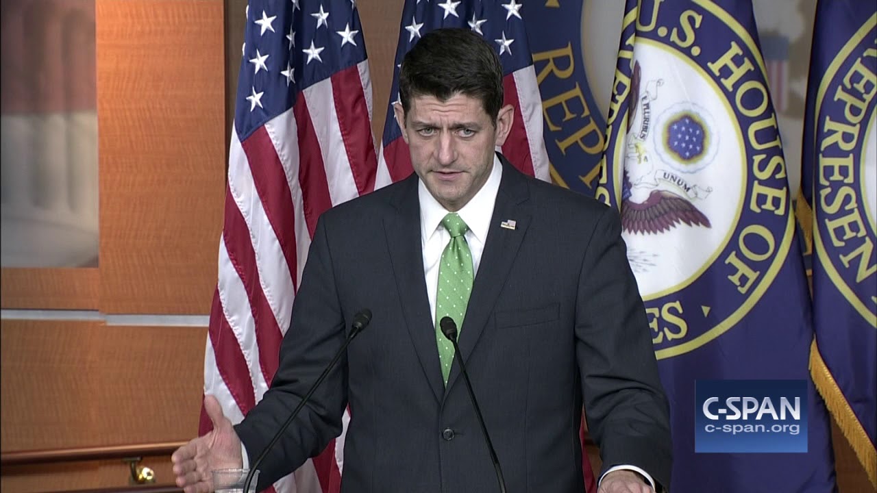 Speaker Ryan on rep. Conyers: "Yes, I think he should resign." (C-SPAN ...