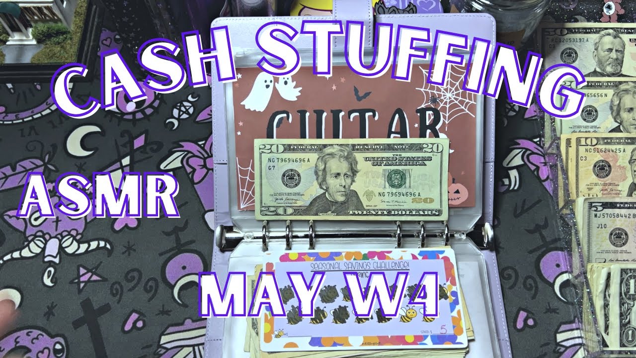 ASMR Cash Stuffing 💸 May Week 4 | $545 - YouTube