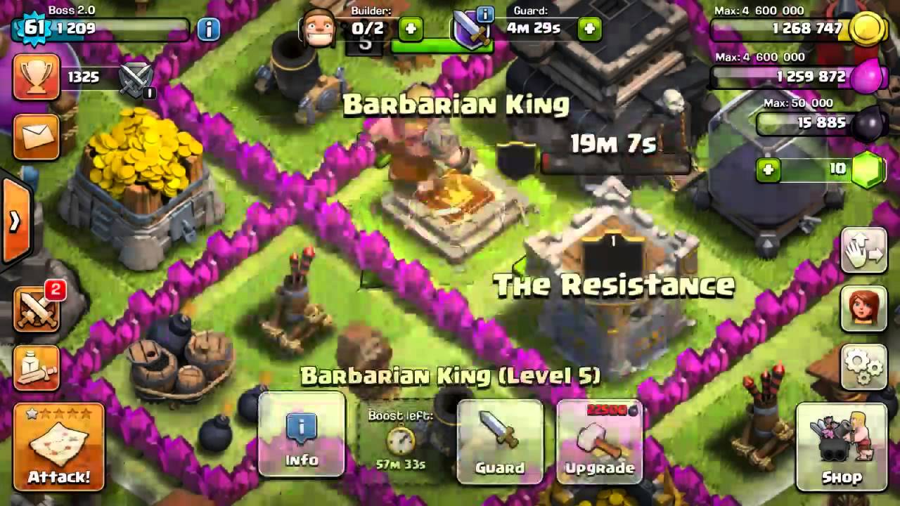 Clash of clans first time - YouTube