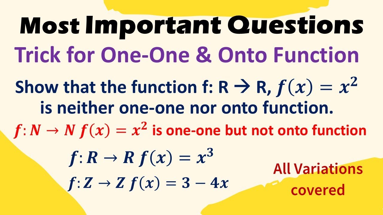 Relation and Function Important Questions 2023 Class 12 Maths - YouTube