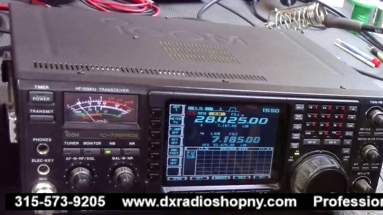 ICOM 756 PRO II DISPLAY FIXED - YouTube