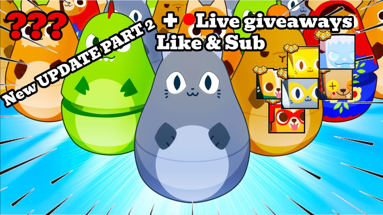 (🔴) LIVE PET SIM 99 GIVEAWAY! HUGE GIVEAWAYS EVERY 10 LIKES UPDATE PART ...