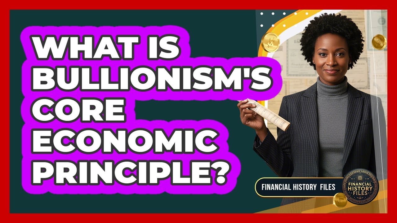 What Is Bullionism's Core Economic Principle? - YouTube