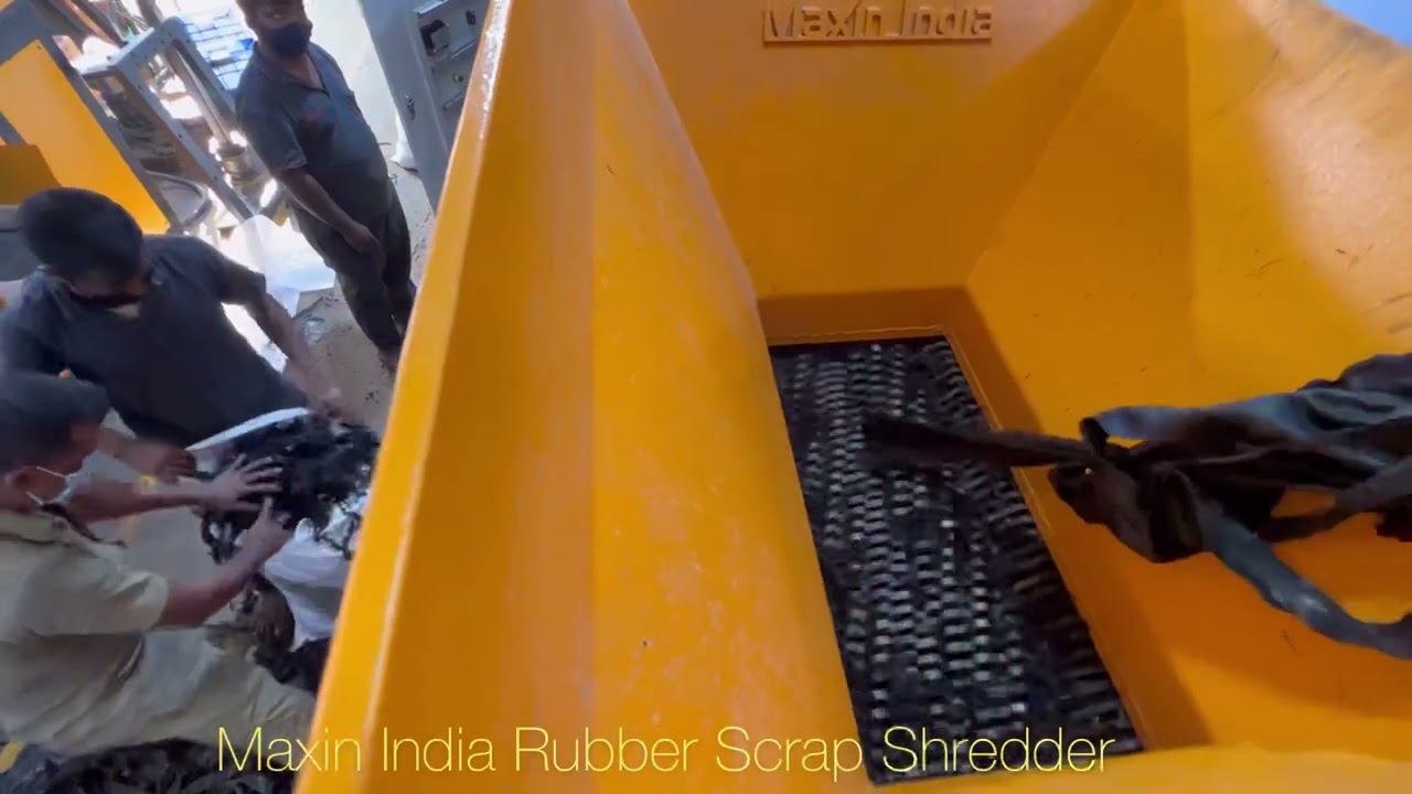 Rubber scrap Shredder, Rubber Tube Crushing Machine, # ...
