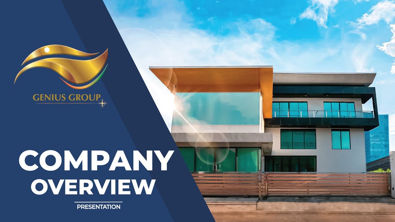 Company Profile Genius Group จีเนียสกรุ๊ป 2023 - YouTube