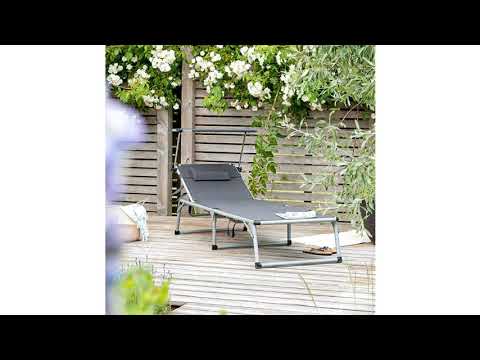💡 Park Alley PA-5289 Sonnenliege Deluxe grau 💡