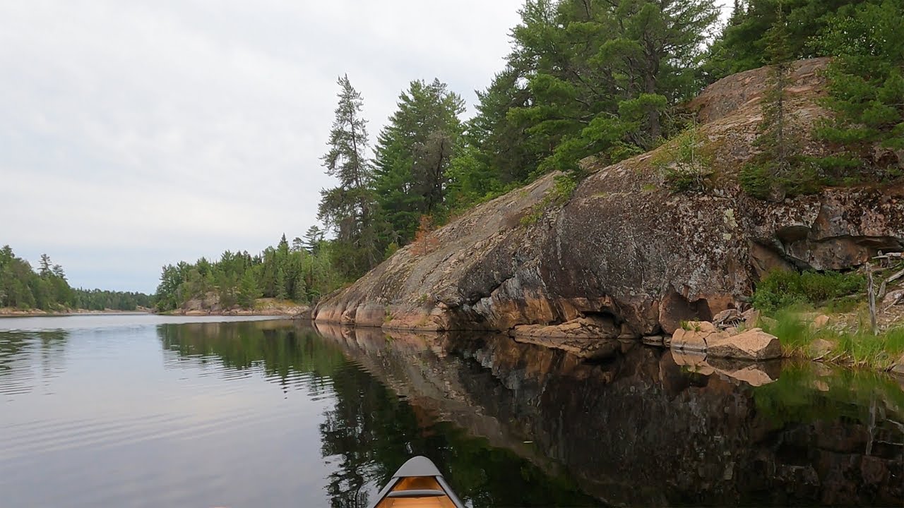 Paddling - Little Bass Lake from Campsite 1903 to the North Hegman Lake ...