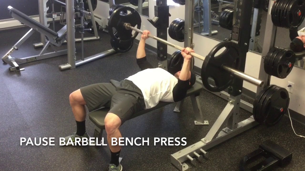 Pause Barbell Bench Press - YouTube