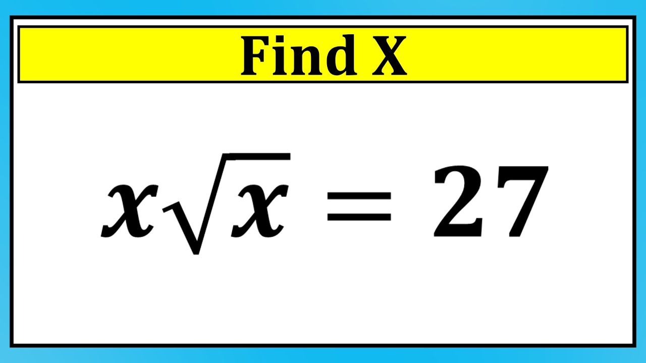 Nice Math Problems | Math Aptitude Questions | Olympiad | Find the ...