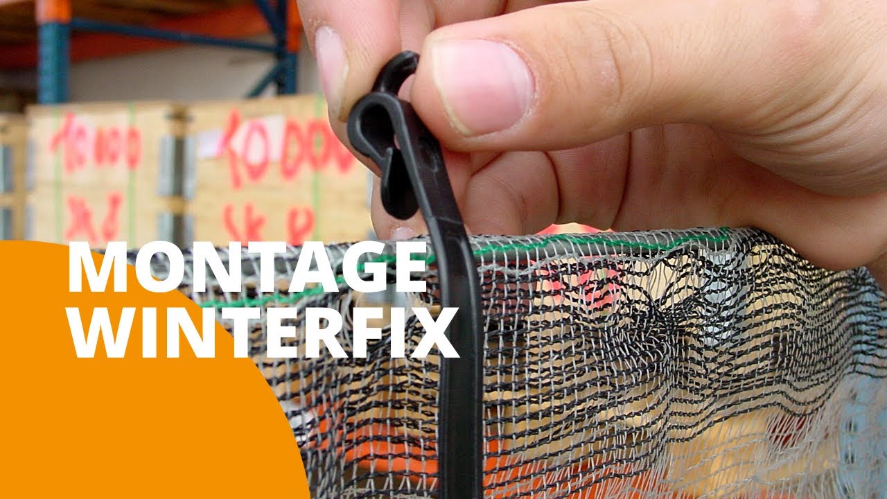 WIESEL Roof Clip with Winterfix Hail Net Closing Montage- FRUITSECURITY ...