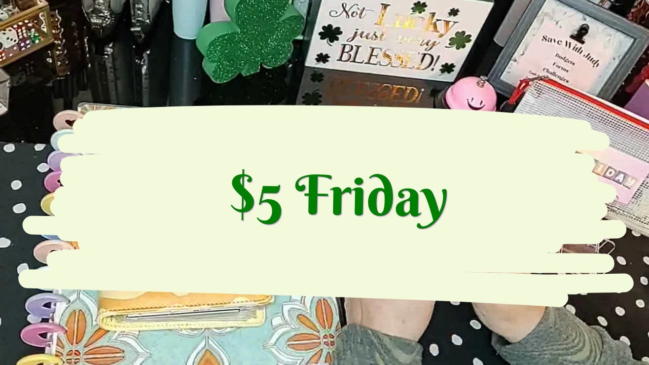 Cash Stuffing | Savings Challenge | $5 Dollar Friday! - YouTube