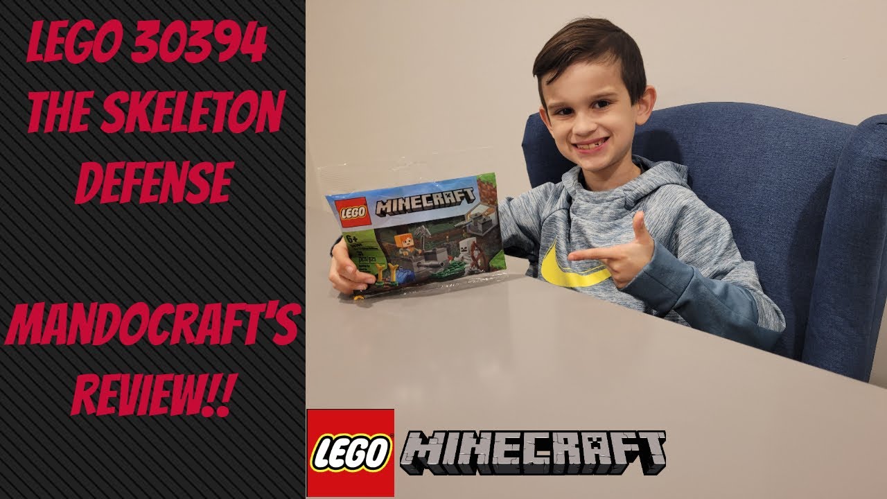 Lego Minecraft 30394 The Skeleton Defense Review! - YouTube