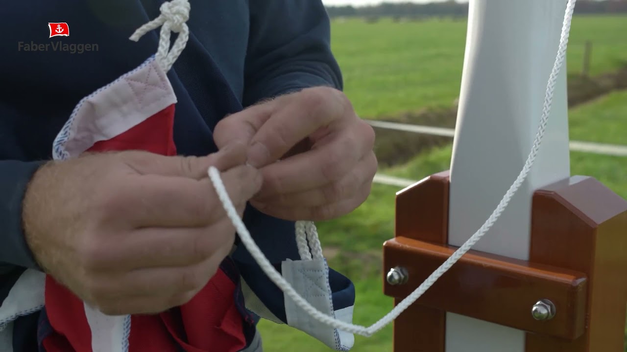 Montage instructie vlaggen: Hoe hijs ik de Nederlandse vlag? - YouTube