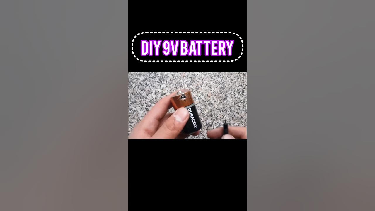DIY 9V rechargeable battery #electronic #power #shorts - YouTube