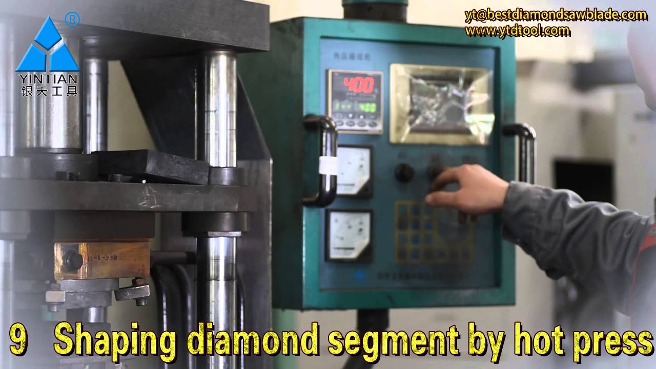 Shaping every diamond segment by hot press - YouTube