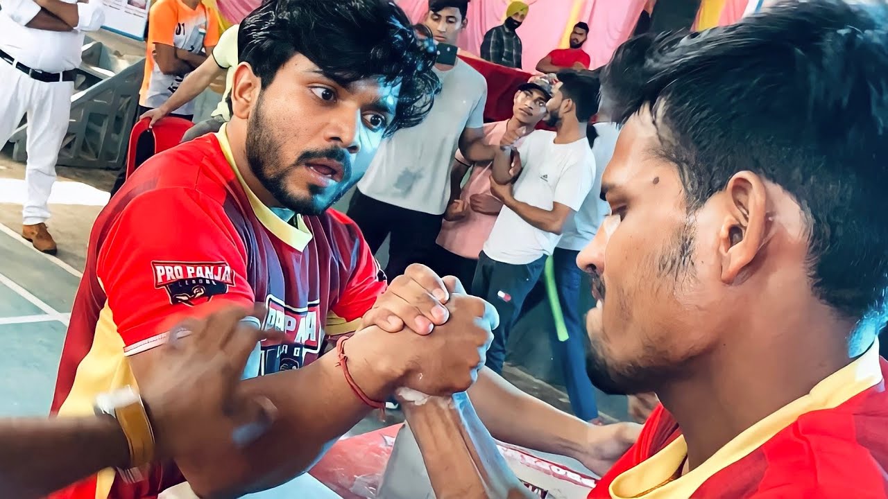 Arm Wrestling Best Match | "ATTITUDE" High Hook | Men's 55kg Umesh Pal ...