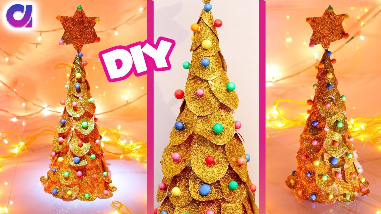 How to Make 3D Paper Christmas Tree DIY | christmas decorations ...
