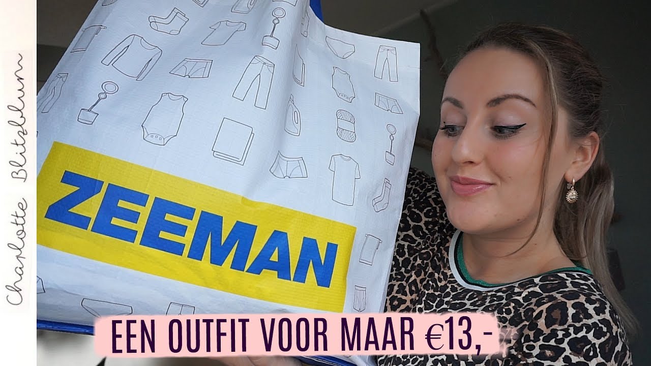 ZEEMAN OUTFIT CHALLENGE | 5 LENTE OUTFITS | Charlotte Blitzblum - YouTube