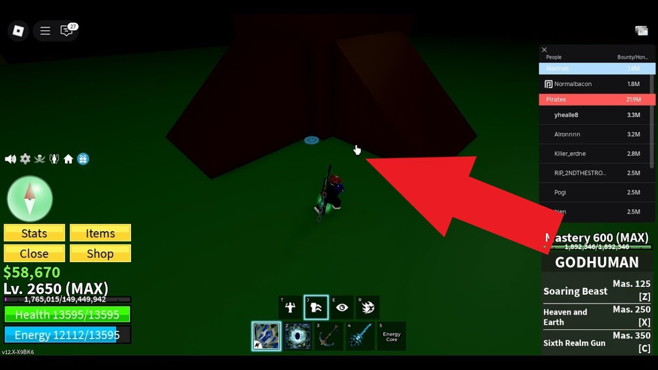 Roblox: Blox fruits Finding mirage island for blue gear and v4! (SOLO ...