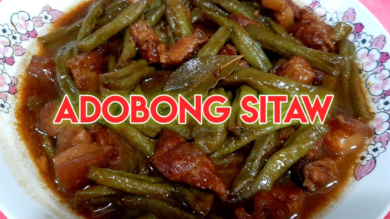 Adobong Sitaw with Pork | Adobong Sitaw #panlasangpinoy #sitaw - YouTube