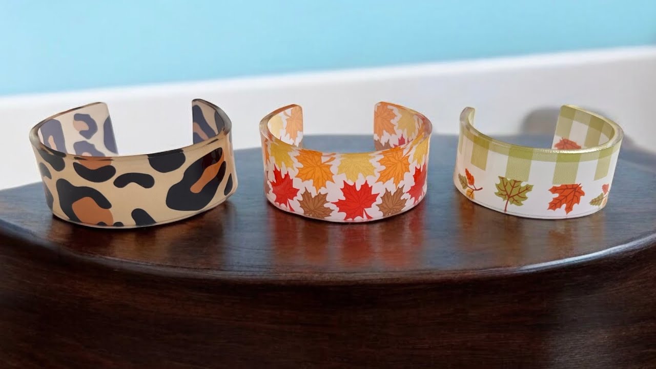 Sublimation acrylic cuff bracelet how to video - YouTube