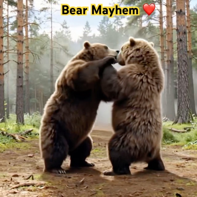 Two Massive Bears Clash Like Titans – You Have to See This! ️#shorts ...