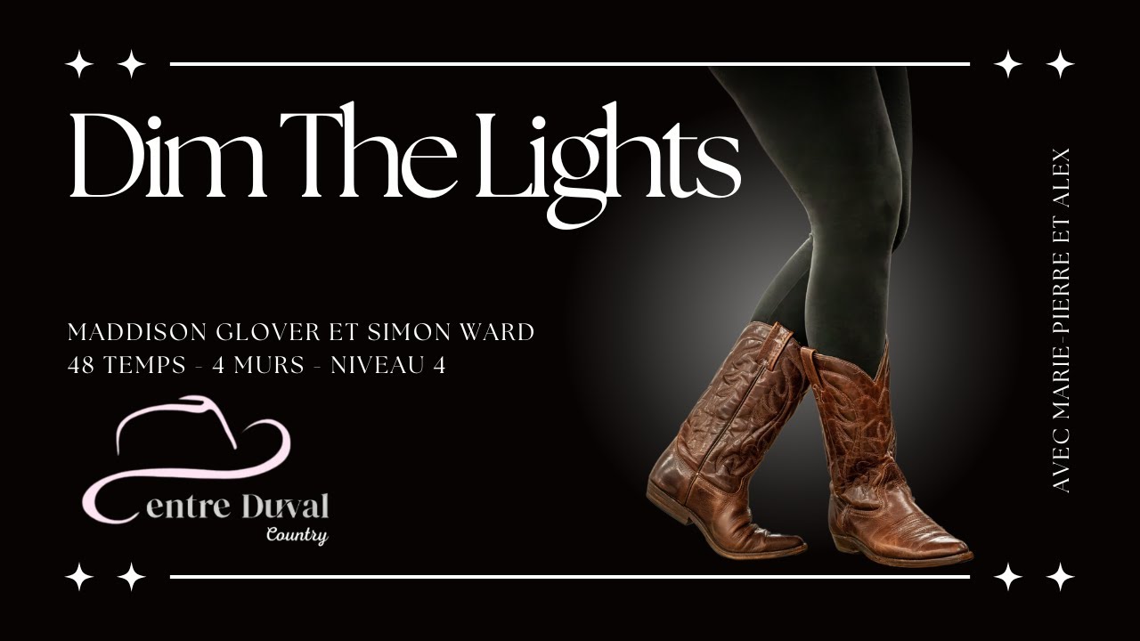Dim The Lights - Line Dance (Centre Duval) - YouTube