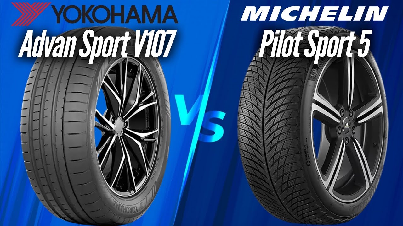 Yokohama Advan Sport V107 vs Michelin Pilot Sport 5 - YouTube