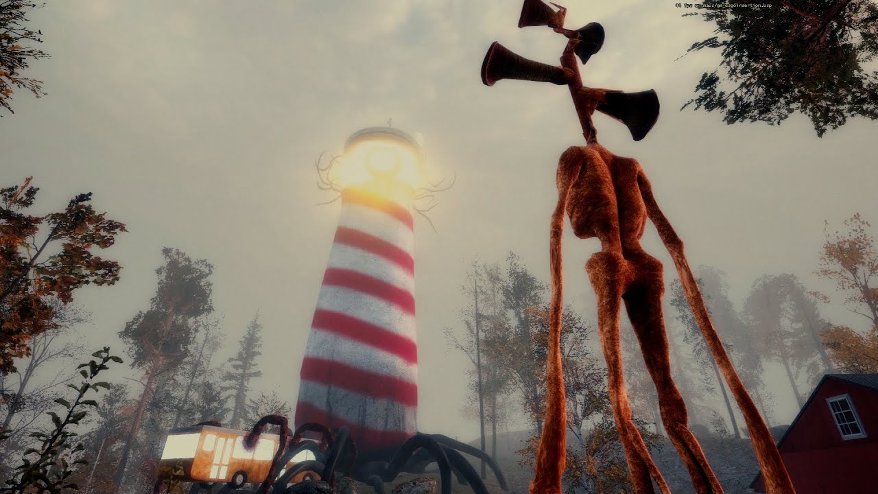 SIREN HEAD vs LIGHT HOUSE MONSTER gmod realism - YouTube