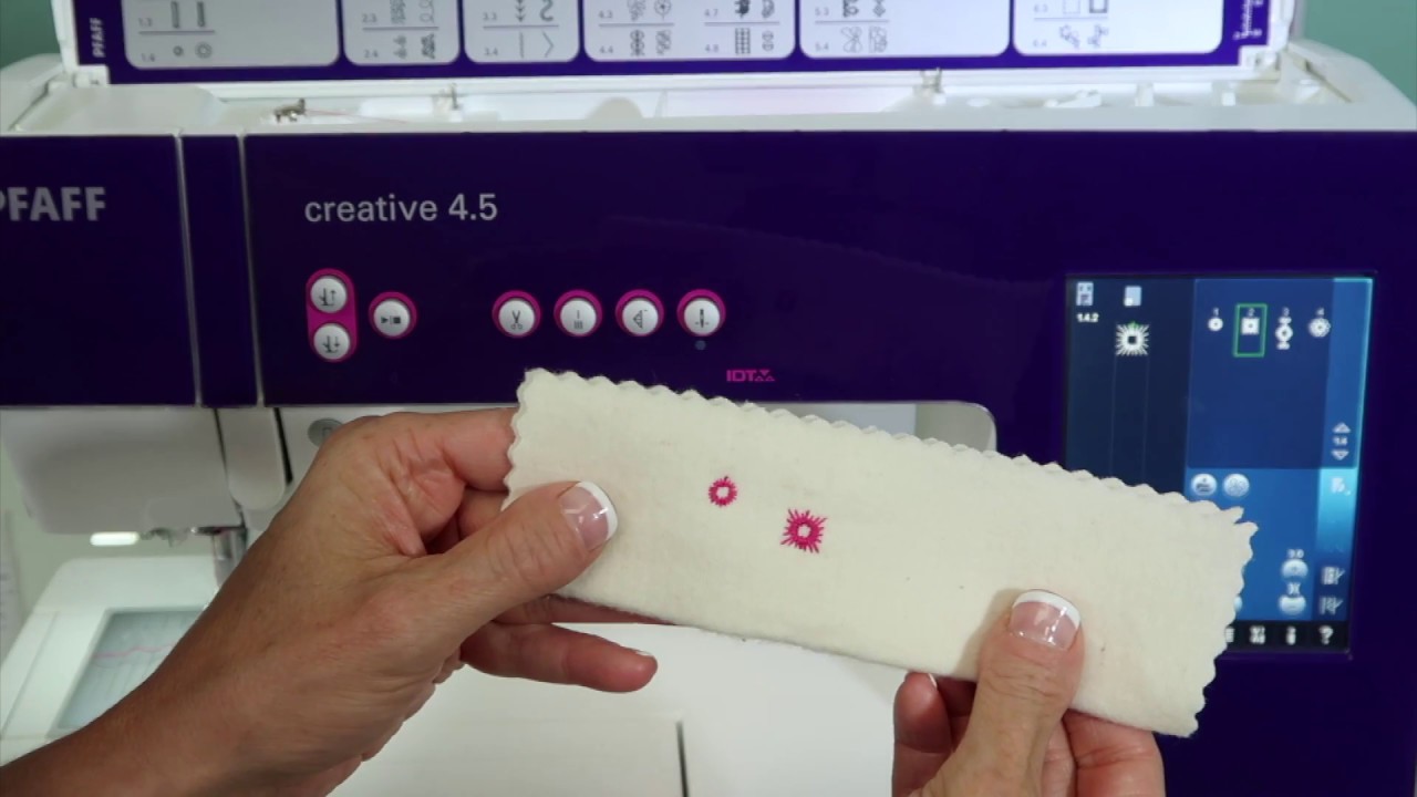 PFAFF creative 4.5 37 Eyelets - YouTube