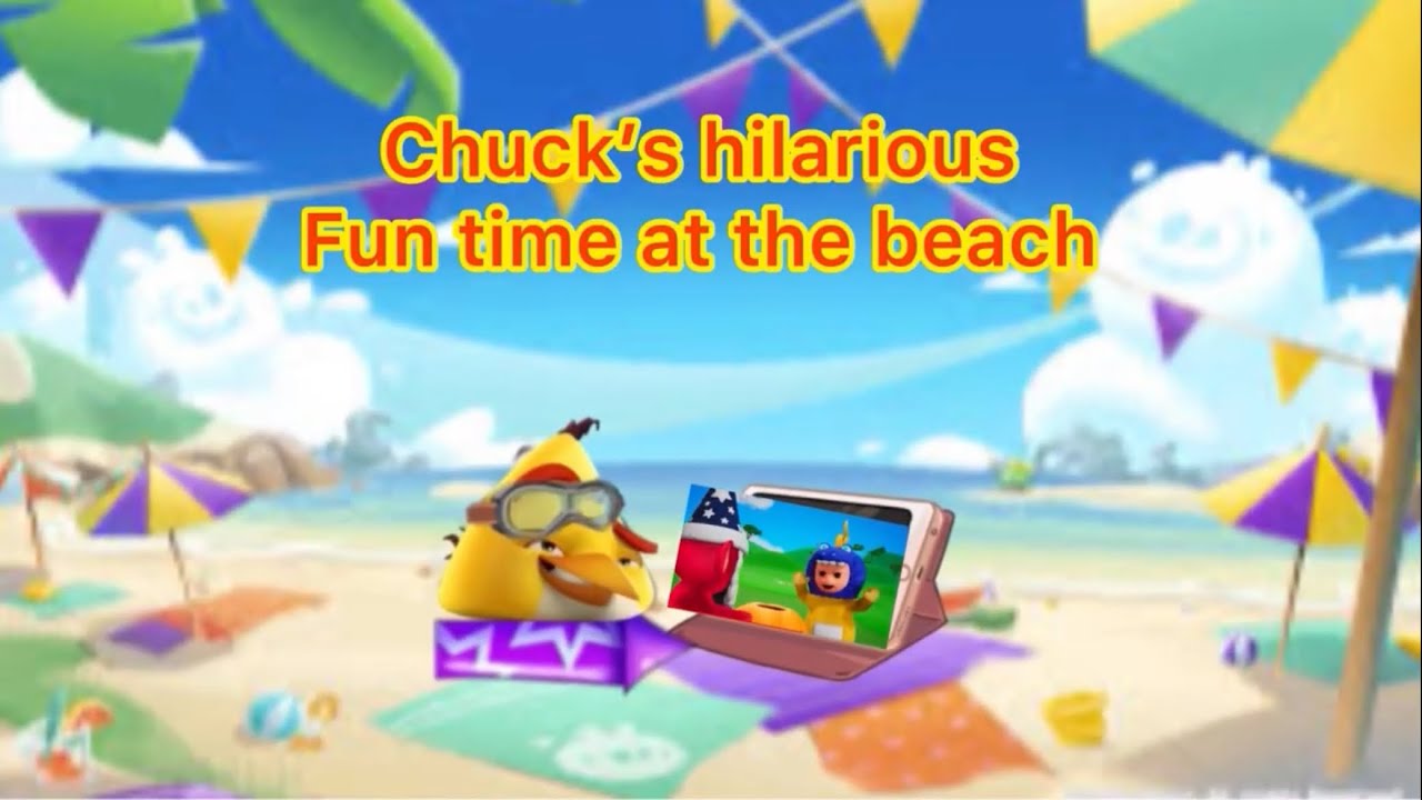 Angry Birds And Teletubbies! - Chuck’s hilarious fun Time at the beach ...