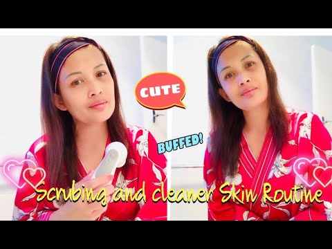 Vlog#7 Cleanser and Scrubing  skin Routine