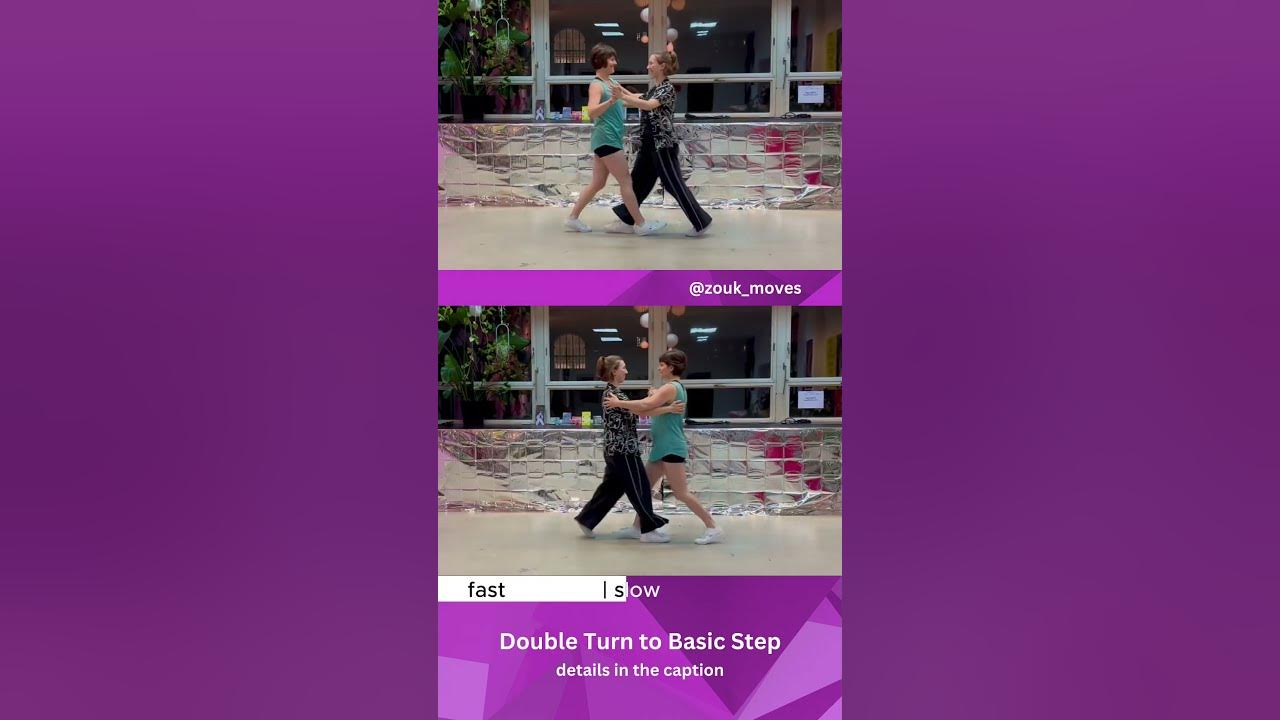 Double Turn to Basic Step (@zouk_moves - Brazilian Zouk Moves Glossary) - YouTube
