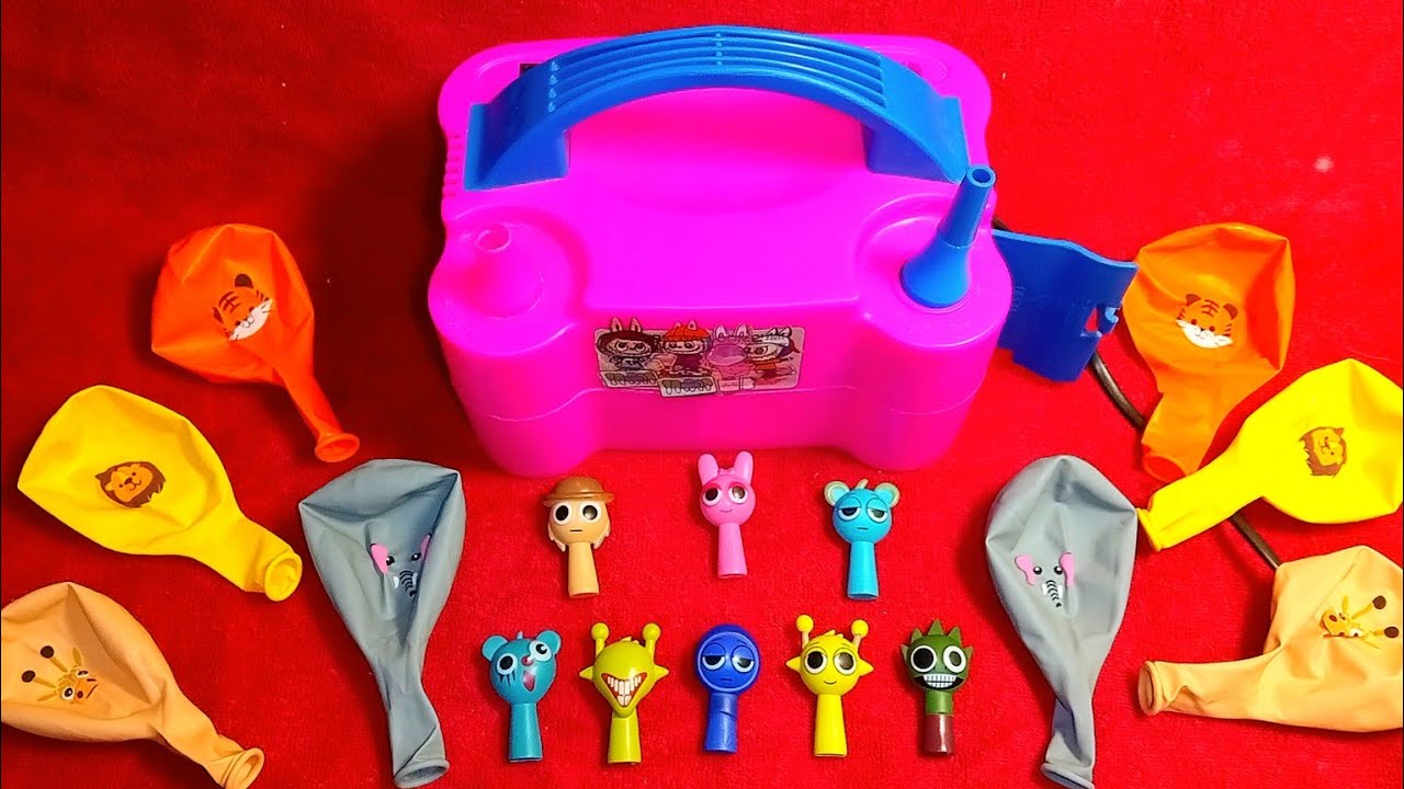 Satisfying pump up Giant Sprunki Balloon cartoon pops 🎈 - YouTube