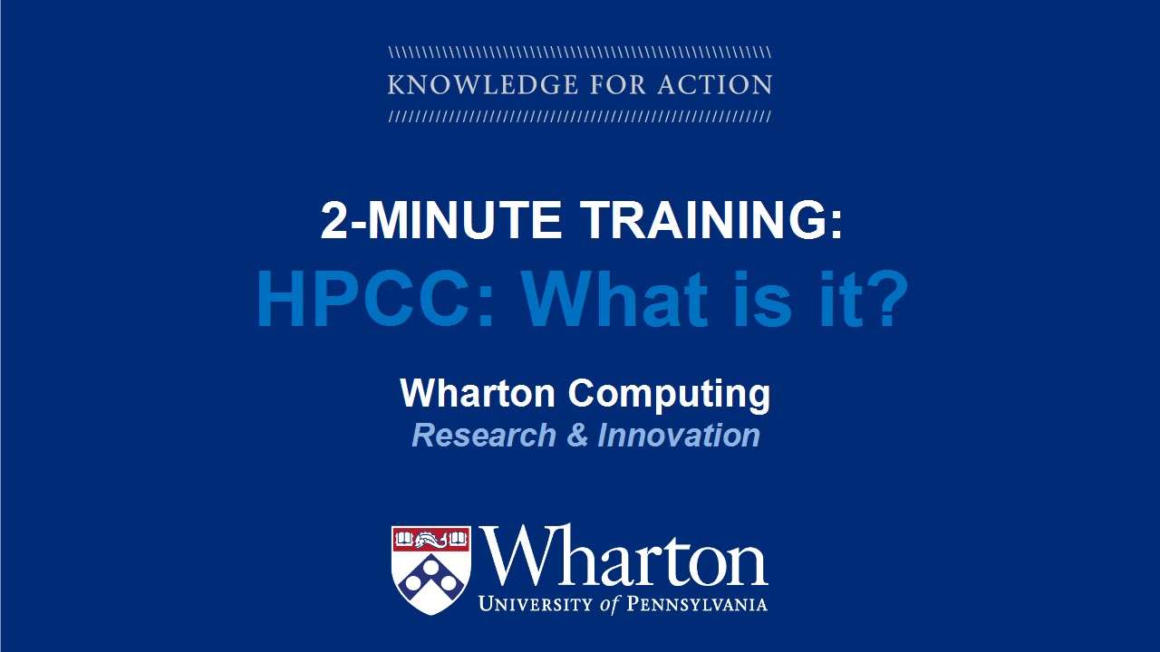 HPCC 101: HPCC: What is it? - YouTube