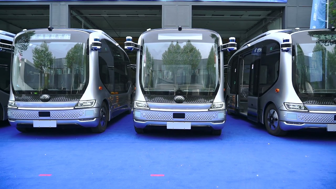 Yutong L4 autonomous bus Xiaoyu - YouTube