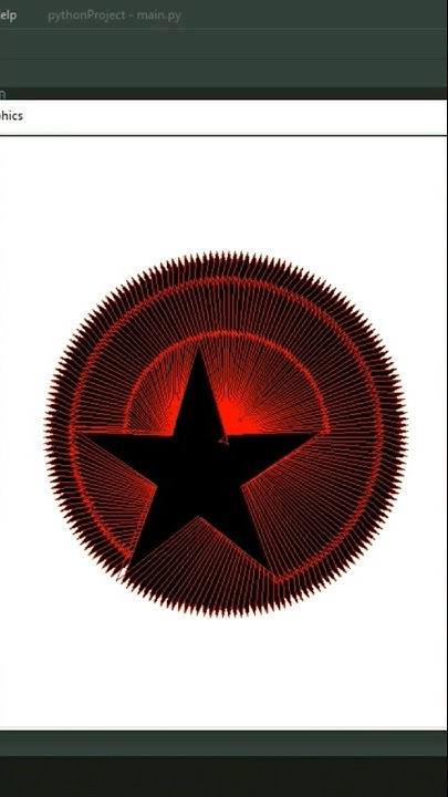 Draw Rotating Star 😳 Using Python Turtle Shorts Shortvideo Short Python Pythonturtle