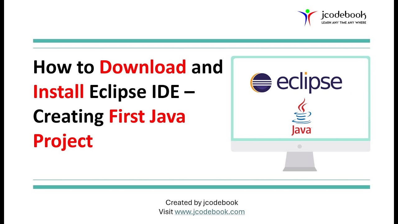 #1 How to Download and Install Eclipse IDE Creating First Java Project - YouTube