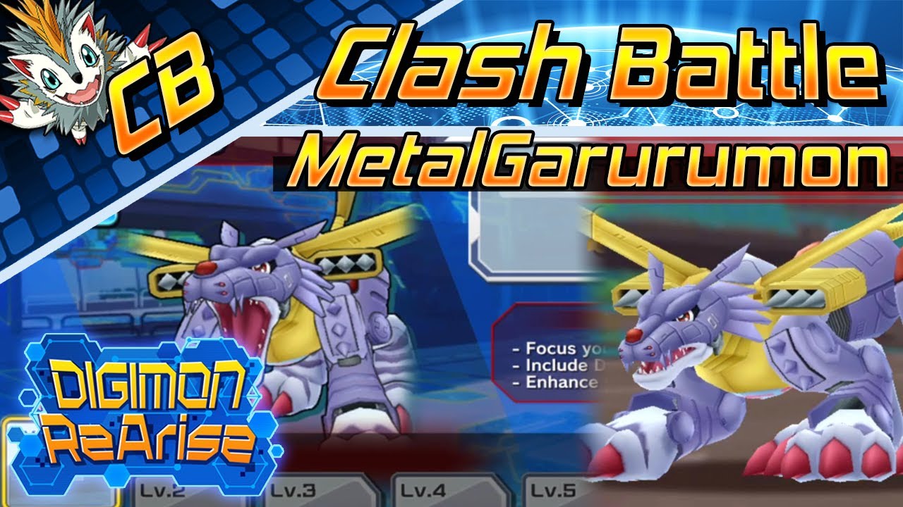 Digimon ReArise - Clash Battle | MetalGarurumon | Accel Play! - YouTube