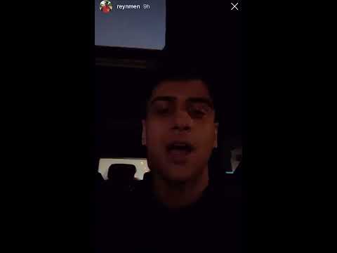Reynmen arabadan instagram story