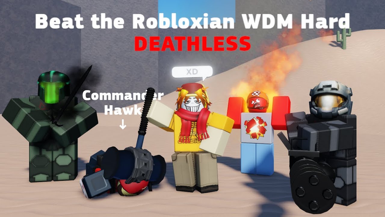 Beat the Robloxian! Wave Defense Mode Walkthrough - Hard Deathless ...