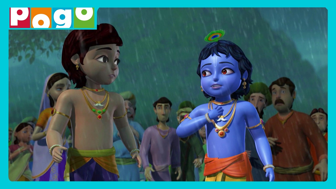 Little Krishna 🪈| Indra Dev’s Mighty Storm! | Full Episode 😍| Watch ...