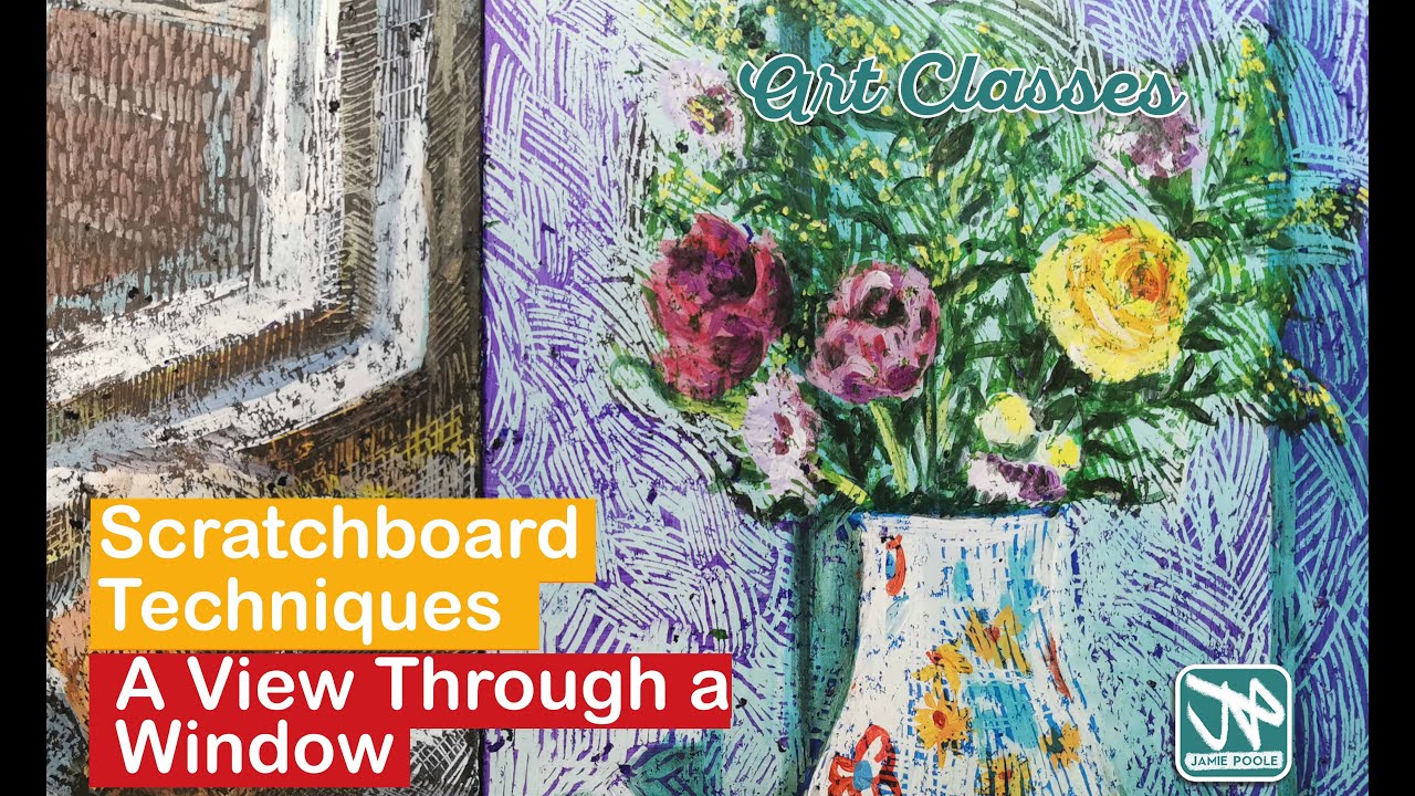 Scratch board Techniques - How to make a scratch board with Jamie Poole ...