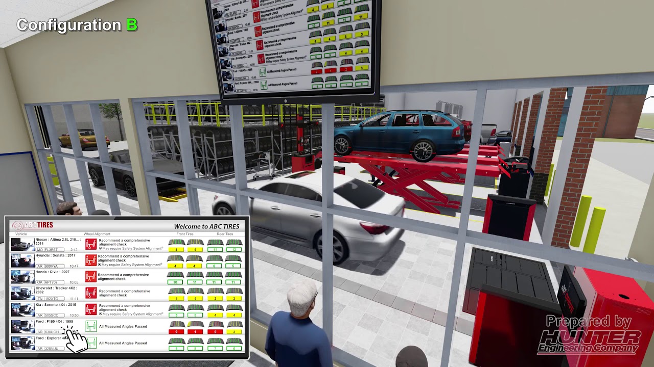 Pneuservis s Hunter Quick Check Drive - YouTube