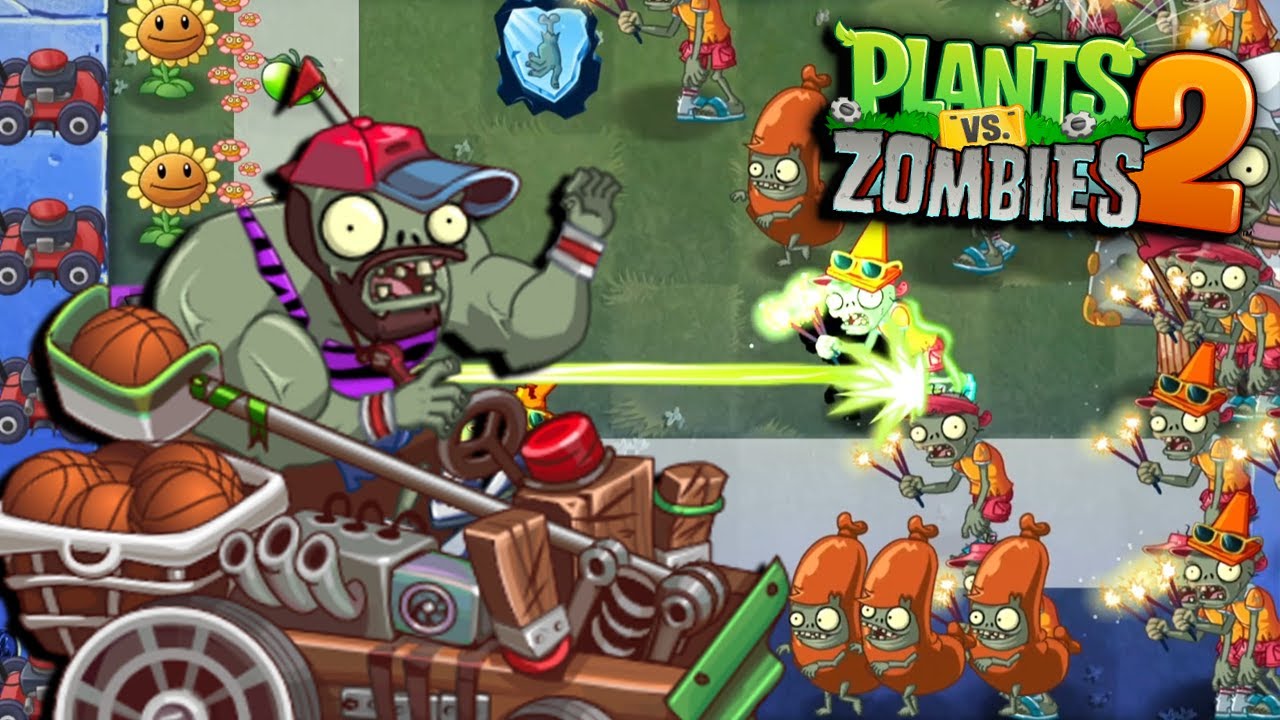 EL ZOMBIE CATAPULTA CONTRA HIERBA TIGRE - Plantas vs Zombies 2 - YouTube