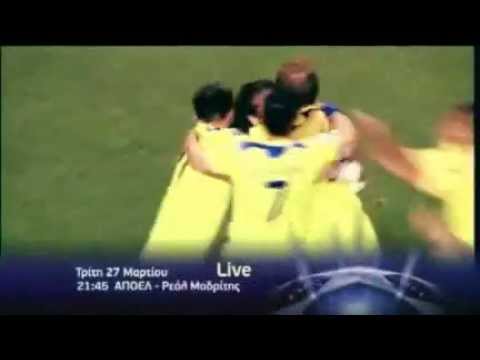 APOEL FC vs REAL MADRID  CHAMPIONS LEAGUE 2012