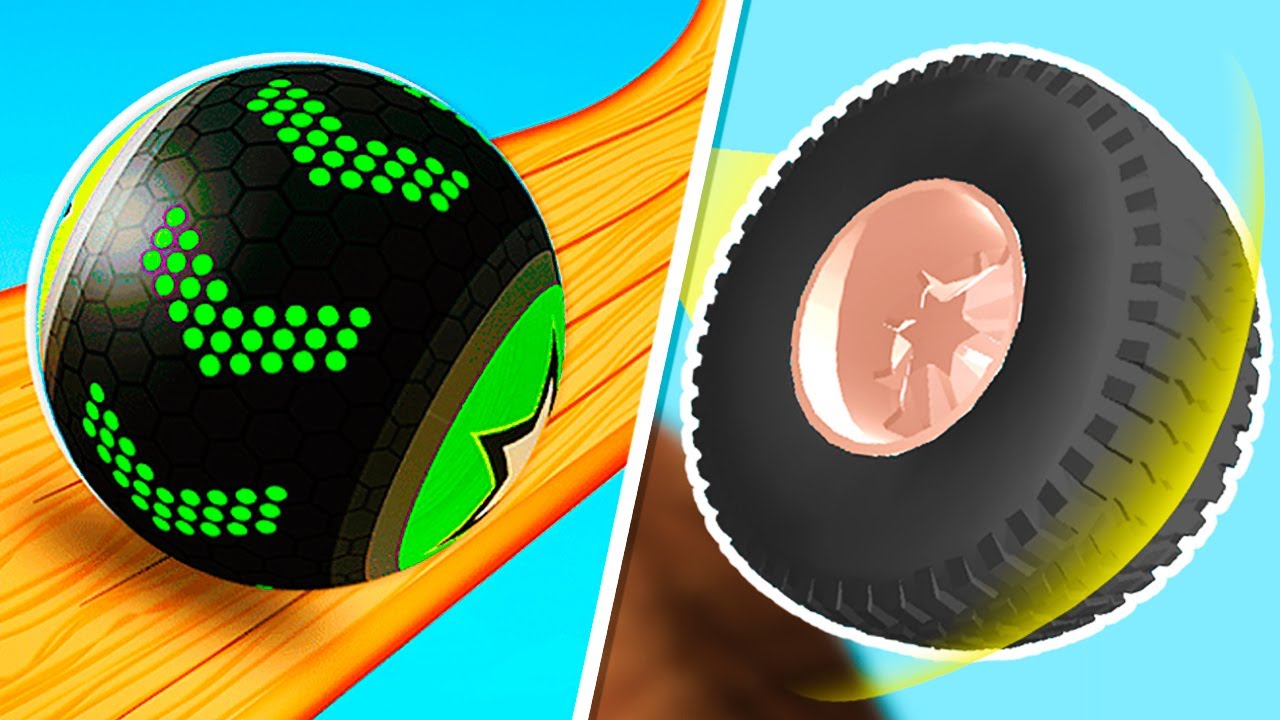 Going Balls vs Turbo Wheel - Colorful Speed Run 3D Games - YouTube