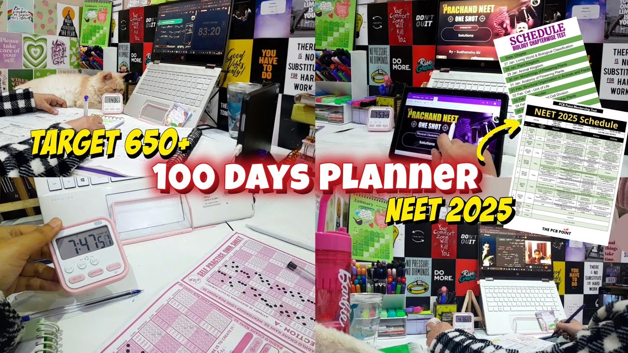 Last 100 Days Time-table for NEET 2025 - YouTube