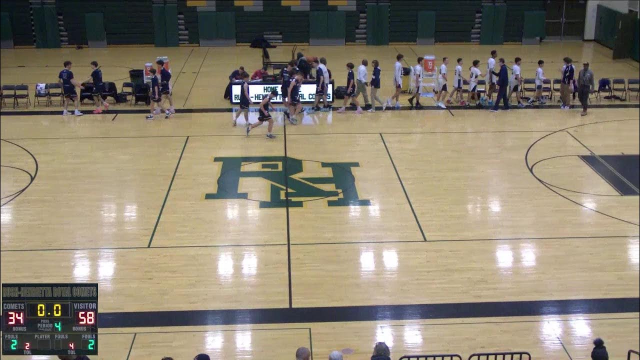 Rush-Henrietta High vs Webster-Thomas High School Boys' JuniorVarsity Basketball - YouTube