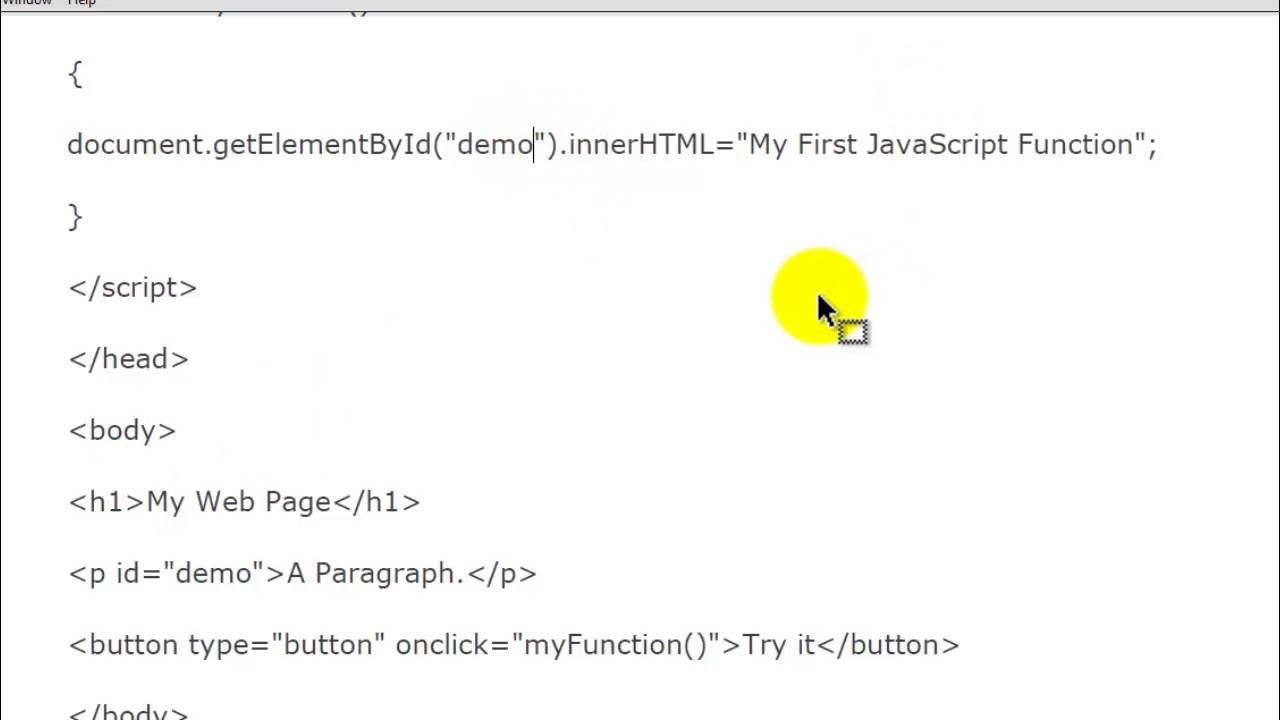 Lesson 02 JavaScript Functions and Events Sahalsoftware - YouTube